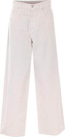 Brunello Cucinelli Pantalons D&eacute;contract&eacute;s - Blanc