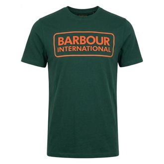 Barbour T-shirt International Essential &agrave; grand logo - Homme - Tops - Vert - Taille: L