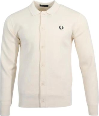 Fred Perry Homme, Pulls, Beige, Taille: L Cardigans