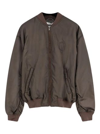 Ih Nom Uh Nit Bomberjacke mit Nummern-Detail - Gr&uuml;n