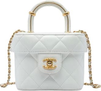 Chanel Sac Vanity Pre-owned - Femme - Pre-owned - Blanc - Taille: ONE Size