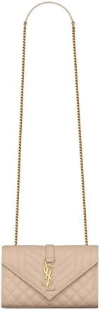 Saint Laurent Crossbody Bags - Saint Laurent Envelope Small Bag - Gr. unisize - in Beige - f&uuml;r Damen