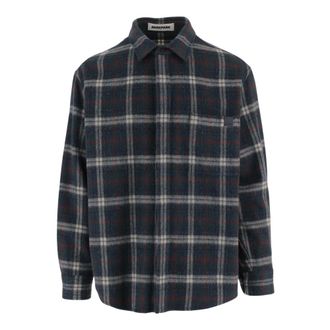 Darkpark Darkpark, Homme, Chemises, Multicolore, Taille: L Chemise en m&eacute;lange de laine &agrave; motif carreaux