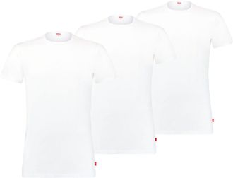 Levi's T-Shirt (3er-Pack) Rundhalsausschnitt, Kurzarm, elastisch