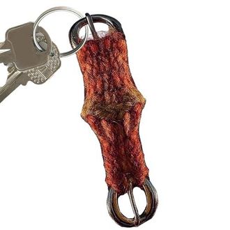 Generico Western Mini Girth Porte-cl&eacute;s avec breloque l&eacute;g&egrave;re et faite &agrave; la main - Pour les amoureux des amoureux des f&ecirc;tes - Sac &agrave; dos pour usage int&eacute;rieur et e