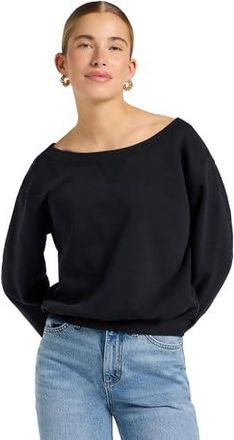 Lee Off Shoulder SWS Maillot de surv&ecirc;tement, Noir Union, S Femme