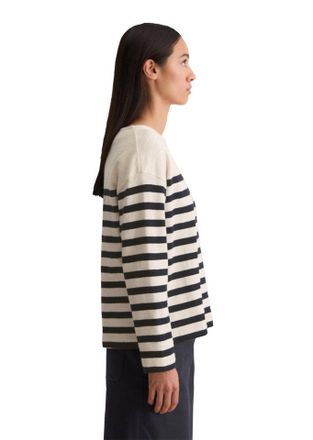 Marc O'Polo Langarmshirt aus garngef&auml;rbtem Heavy-Slub-Jersey