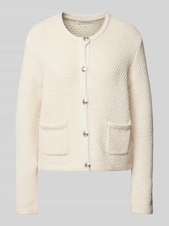 Christian Berg Cardigan mit Strukturmuster
