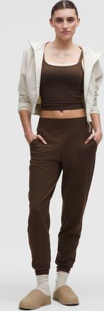 lululemon Align Jogginghose mit hohem Bund Normale L&auml;nge f&uuml;r Frauen - Gr&ouml;&szlig;e 0 in Walnut Crunch