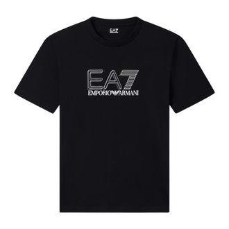 Emporio Armani Visibility T-Shirt mit Logo-Print - - Tops - Herren - Schwarzk - XS