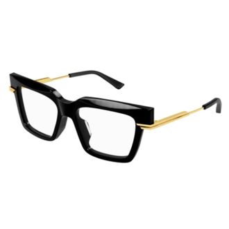 Bottega Veneta unisex, Accessoires, Noir, Taille: 53 MM Rectangular Optical Frame