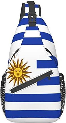 Generic Sac &Agrave; Bandouli&egrave;re Drapeau De LUruguay Petit Sac &Agrave; Bandouli&egrave;re Femme Loisir Sling Bag, Pour Office, Excursion, Voyage