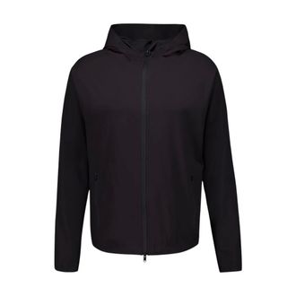 Yohji Yamamoto Homme, Vestes, Noir, Taille: M Veste Noire Imperm&eacute;able &agrave; Capuche