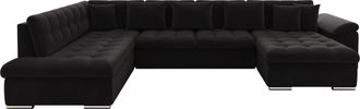 Mirjan24 Eckcouch Ecksofa Niko Bis, Design Sofa Couch mit Schlaffunktion und Bettkasten U-Sofa Farbauswahl Wohnlandschaft vom Hersteller (Ecksofa Rechts, Magic