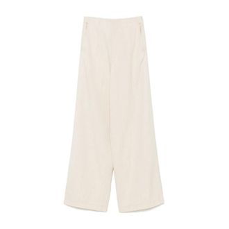 Forte_Forte Beige Hose mit elastischem Bund - - Trousers - Damen - Beige - S