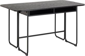 Furniture To Go Darlington Esstisch 140x40, 80cm ausziehbar schwarz