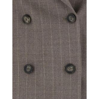 Tagliatore Pinstripe Double-Breasted Pant Suit