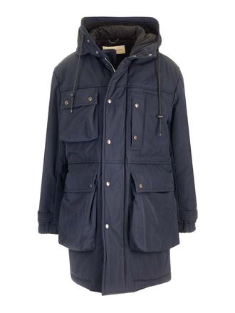 Dries Van Noten Manteau Court - Bleu