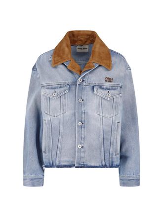 Miu Miu Baumwoll-Denim-Jacke