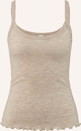 Hessnatur Hessnatur Hessnatur Spaghetti Top Pointelle Aus Reiner Bio-Merinowolle beige