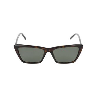 Saint Laurent Mica Thin Sonnenbrille in Havana Grau - - Accessories - Damen - Braun - 54 MM