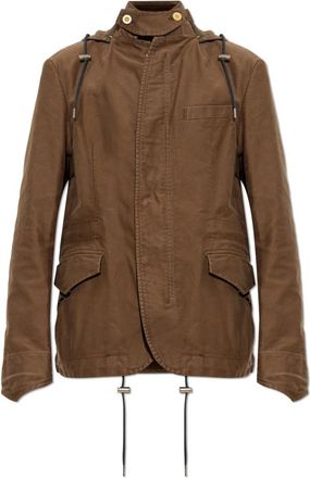 sacai Jacke mit abnehmbarer Kapuze - - Jackets - Herren - Gr&uuml;n - L