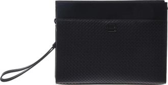 Baldinini Homme, Sacs, Noir, Taille: ONE Size Woven Print Clutch