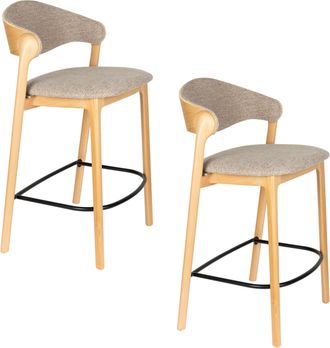 Dutchbone Counterhocker Babington Natural - 2 er Set
