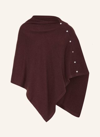 Rosemunde Poncho Mit Cashmere rot