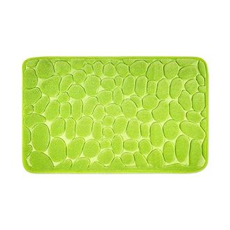 WohnDirect Tapis de Bain Mousse &agrave; m&eacute;moire de Forme antid&eacute;rapant - Tapis de Bain 50 x 80 cm - Vert