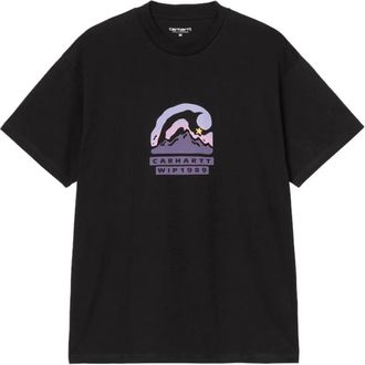 Carhartt Work in Progress Homme, Tops, Noir, Taille: L S/S Rising Helix T-Shirt