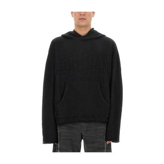 Maison Margiela Cropped Fit Hoodie - - Sweatshirts & Hoodies - Herren - Schwarzk - S
