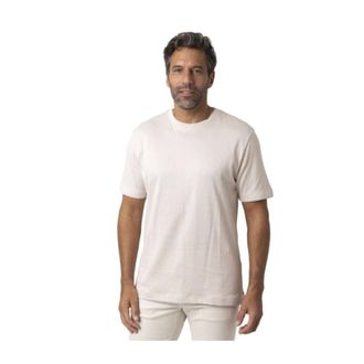 Eleventy Homme, Tops, Blanc, Taille: XL T-Shirt &agrave; Col Rond