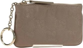 Gucci Porte-cl&eacute;s Pre-owned - Femme - Pre-owned - Beige - Taille: ONE Size