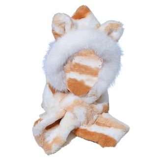 Generic Chapeau dhiver en Forme danimal avec Oreilles Mignonnes | Protection doreille intégrée, Coupe-Vent, Protection Chaude avec Doublure en Peluche pour Fe