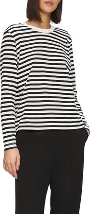 s.Oliver Gestreiftes Langarmshirt aus Baumwolljersey