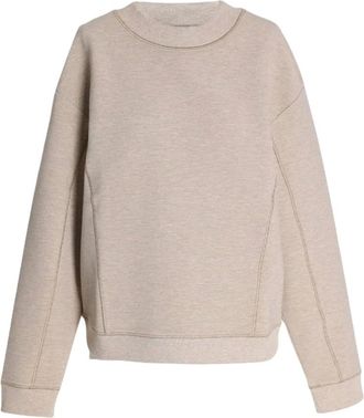 Max Mara Femme, Sweatshirts et sweats &agrave; capuche, Beige, Taille: 42 FR SweaT-shirts & SweaT-shirts &agrave; capuche
