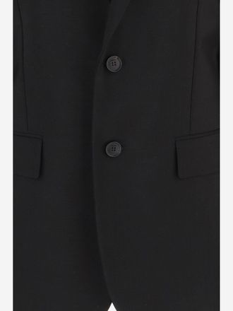 Fendi Womens Jacket Mohair And Wool Black