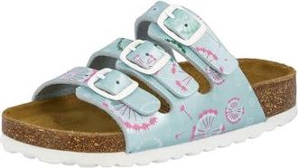 Lico Bioline Flower Kids, Chaussons Bas bébé Fille, Vert (Mint Mint), 34 EU