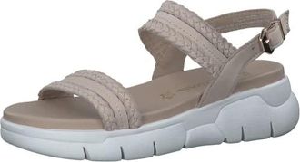 Marco Tozzi Marco Tozzi Femme Damen 2-2-28758-28 Leder Sandalette Sandale, Dune, 40 EU