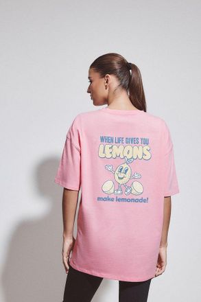 Next T-Shirt Oversized Fit T-Shirt mit Grafik aus Baumwolle (1-tlg)