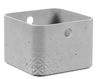 Curver Aufbewahrungsbox BETON Box XS, rechteckig, 16,9 x 16,9 x 11,8 cm