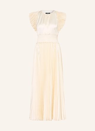 Joop Satinkleid Dilia Mit Plissees weiss