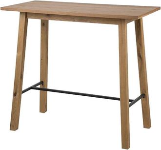 Ars Natura home24 Bartisch 117 x 105 x 58cm Braun