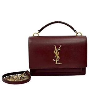 Saint Laurent Pre-owned Sunset Leather 2way Bag - Femme - Pre-owned - Rouge - Taille: ONE Size