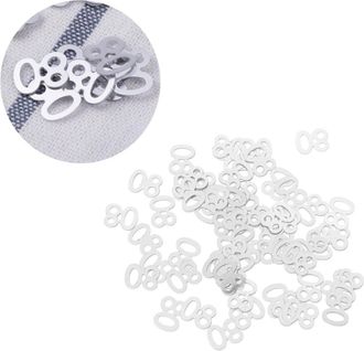 Cabilock 1200 St&uuml;ck Teiliges Silbernes Nummer Konfetti Party Tischdeko Geburtstag Jubil&auml;um Streudeko f&uuml;r Feierlichkeiten und Jahrestage