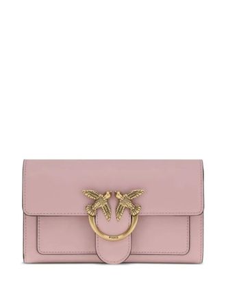 Pinko Pinko Hobo Bags - Rectangular Clutch Bag With Gold-Tone Bird Clasp - Gr. unisize - in Beige - f&uuml;r Damen