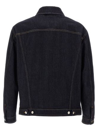 Fendi Mens Blue Cotton Denim Jacket Clothing