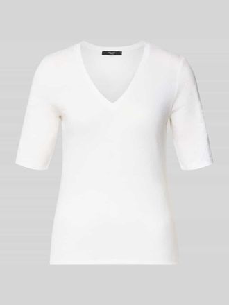 Max Mara Regular Fit T-Shirt aus Leinen-Mix Modell OPZIONE