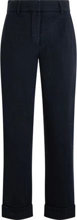 Moorer Sabrina Pantalon Droit - Femme - Pantalons - Bleu - Taille: 36 FR